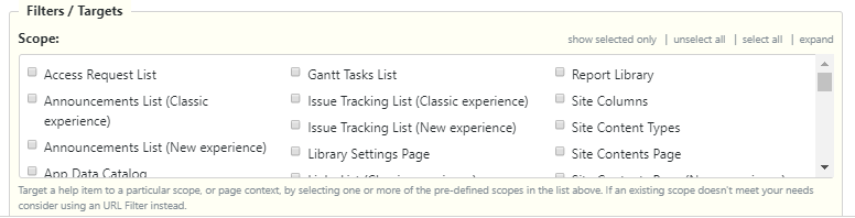 Using the URL Filter and the Browser Filter – VisualSP Support