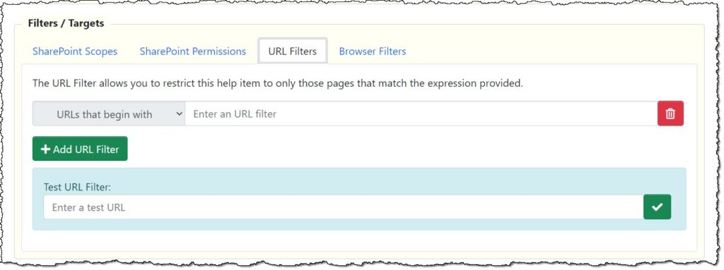 Using URL Filters and Browser Filters – VisualSP Support